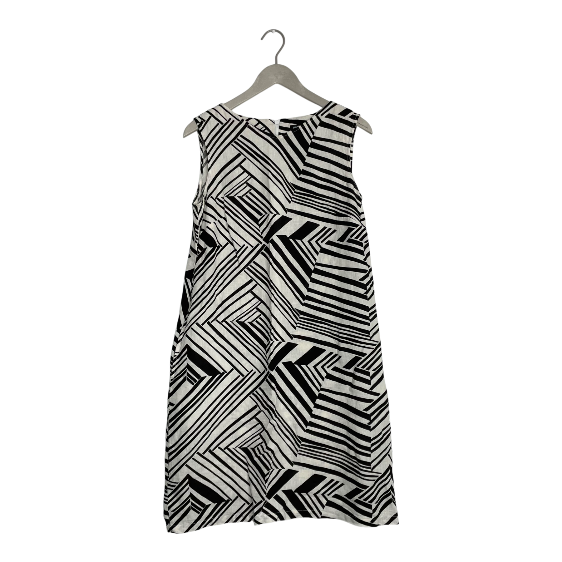 Marimekko aleksandra linen dress, black/white | woman 38 – Ninyes