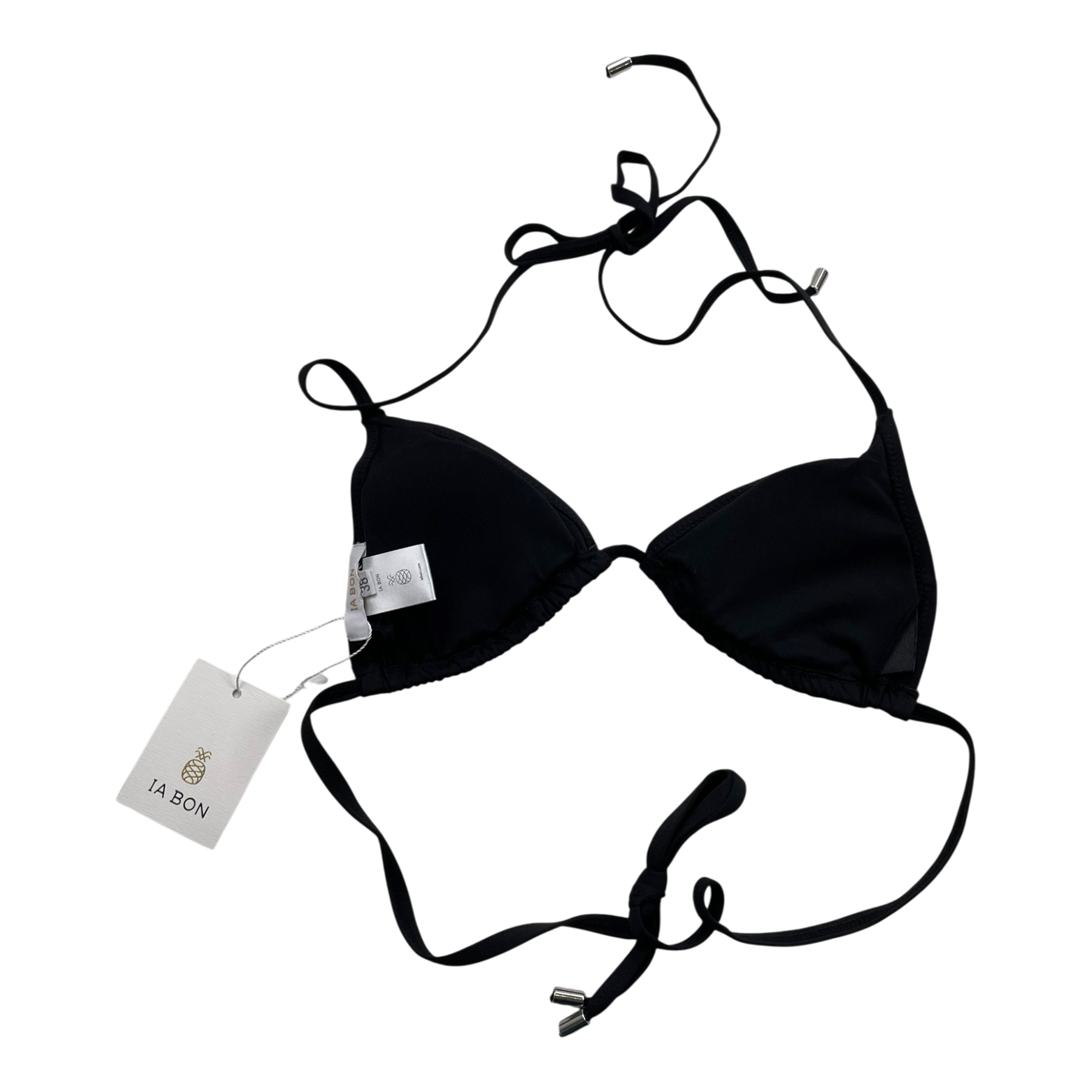 IA BON lisa triangle bikini top, black | woman 38 – Ninyes
