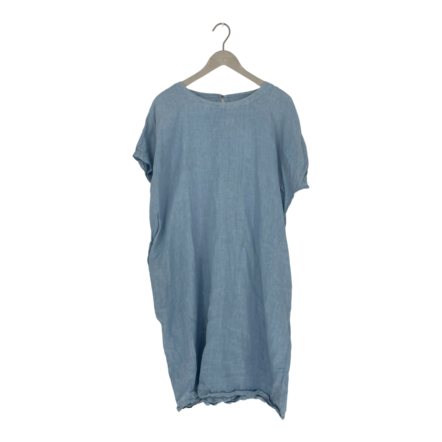 Papu boxy linen dress, light blue | woman S – Ninyes